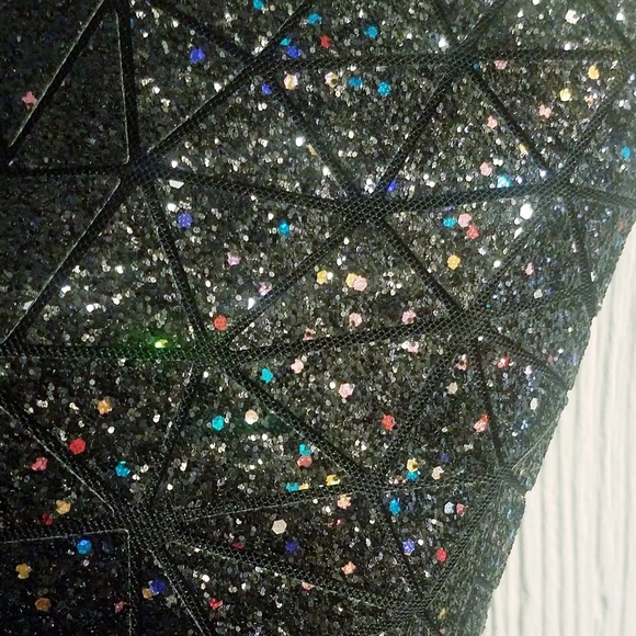 BSH Boutique | Bags | 3xhp Cosmic Black Glitter Crossbody Purse Bag ...